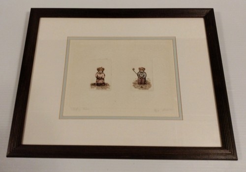 David Olson Golf Bears Pencil Drawing Signed & ETCH 45/250 Matted ...