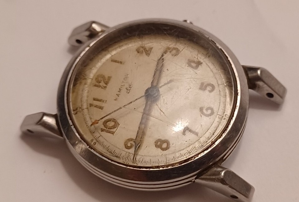 Hamilton Steeldon Mens Watch Vintage Military Original Lume Dial | eBay