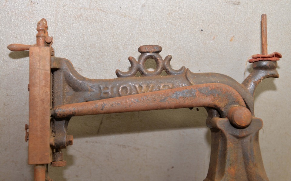 Rare 1800's Elias Howe sewing machine first US patent collectible early ...