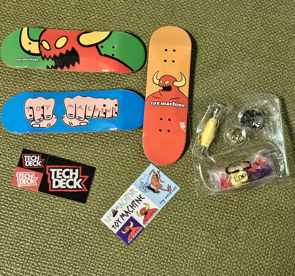 Tech Deck Toy Machine Fingerboard Decks, No Trucks | eBay
