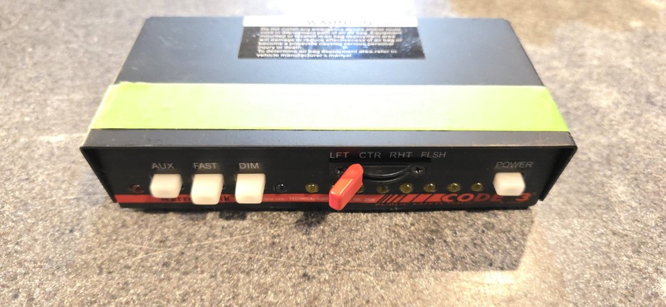 Code3 Traffic advisor controller NOS Narrowstick TESTED | eBay