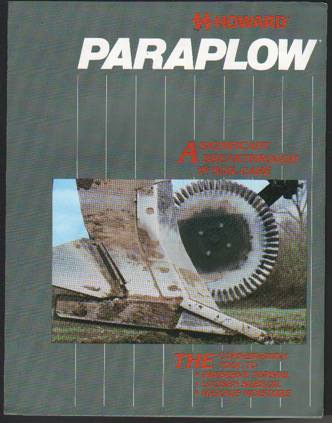 Howard "PARAPLOW" Tillage Tool Brochure Leaflet | eBay UK