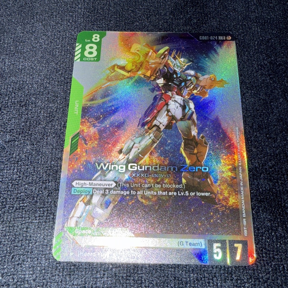 Gundam Card Game - Wing Gundam Zero LR English - GD01-024 LR - Newtype Rising NM | eBay