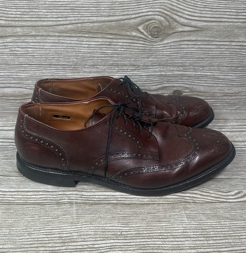 Allen Edmunds Ashland Oxblood Burgundy Red Wing Tip Dress Shoes 11.5 D ...