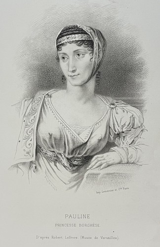 Princess Pauline Borghèse Bonaparte (1780-1825) Ed Lemercier 1867 19th ...