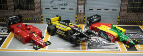 Tomy AFX Indy 500 F1 Super G+ Slot Car Lot #1 Armor All 20 benetton 28 ...