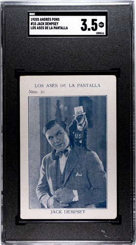 1920’s Jack Dempsey Card #10 HIGHEST EVER Boxing Champion SGC ULTRA ...