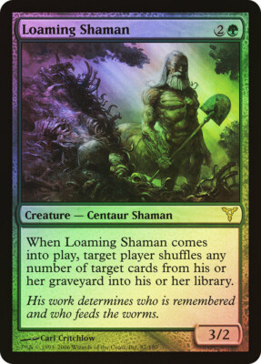 MTG FOIL Loaming Shaman - Dissension #087 | eBay