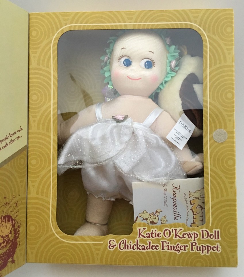 Dakin Kewpie Kewpieville Doll Katie O'Kewp Doll & Chickadee Finger ...