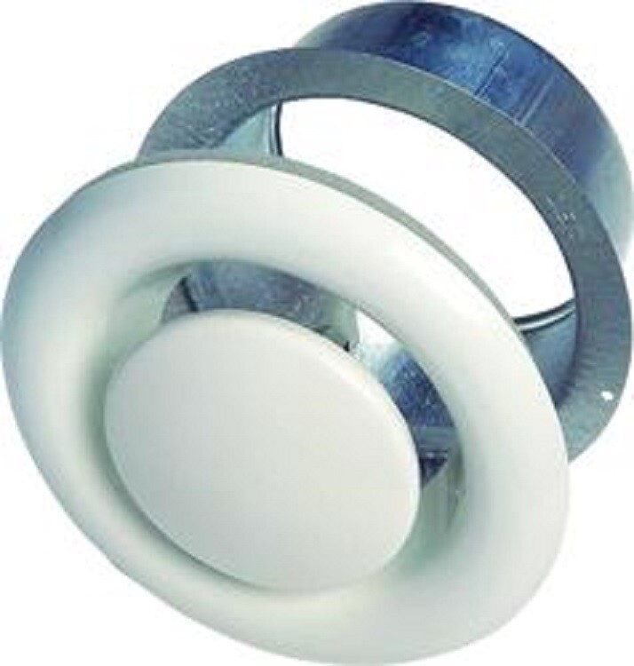 8", 200mm Metal Air Valves for Extractor Fans, Ventilation Ducting Vent ...