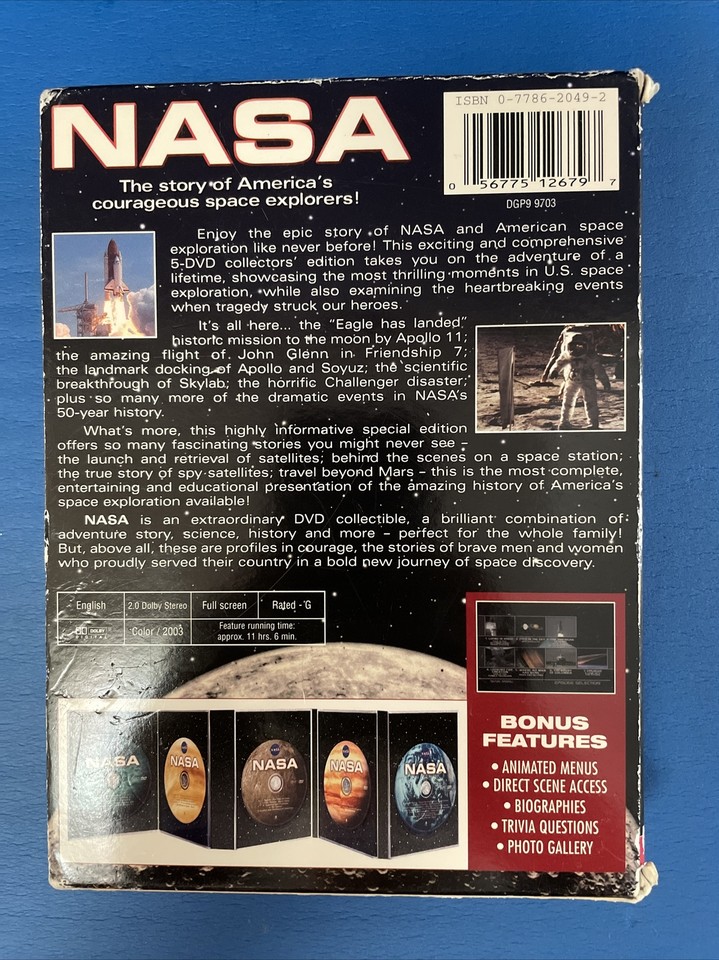 NASA: 50 Years of Space Exploration (DVD, 2003, Full Screen ...