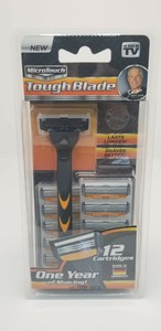 MicroTouch Tough Blade As seen on TV 12 Cartridges One Year of Shaving ...