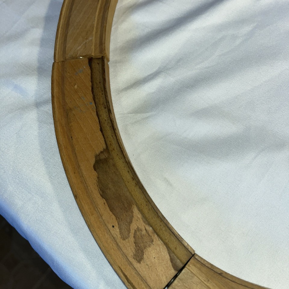 Wooden Toy Train and Tracks Snap Together Set 19 Peices Japan VTG Circa ...