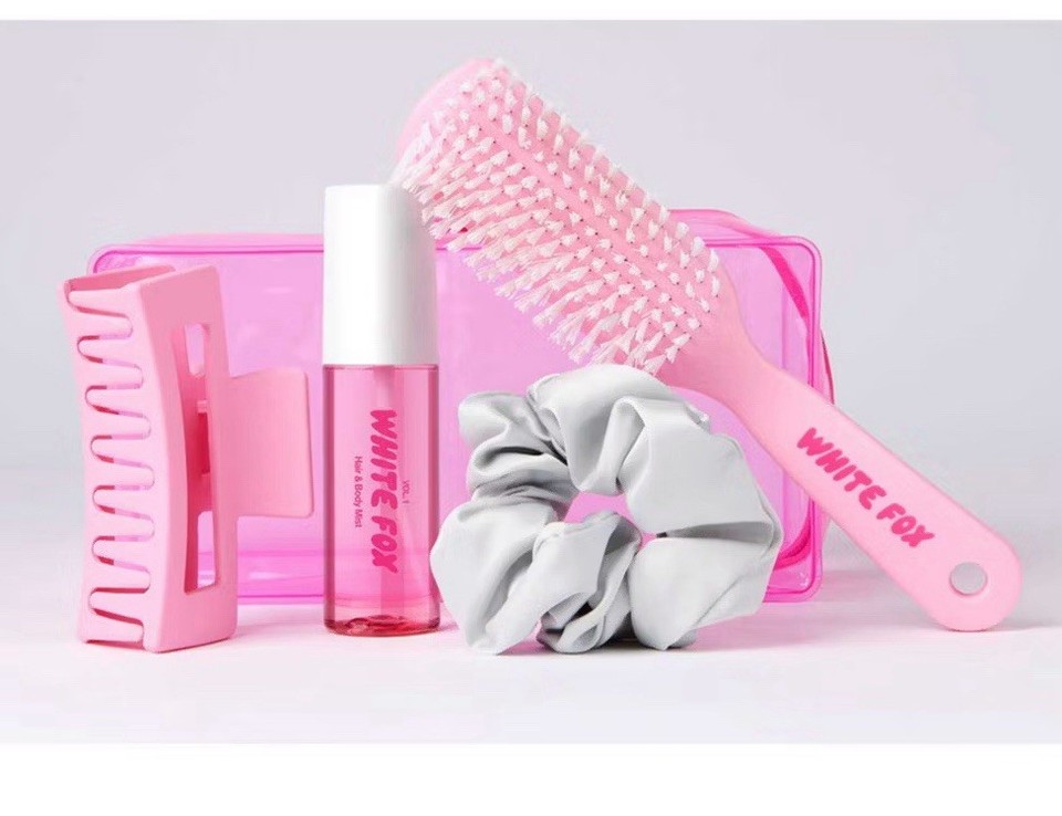 white fox Gift Set Brush beauty bag body mist christmas 2025 | eBay UK