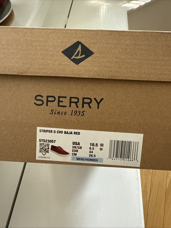 Sperry Striper II CVO in Baja Red - US Men’s US 10.5 / UK 9.5 / EU 44 ...