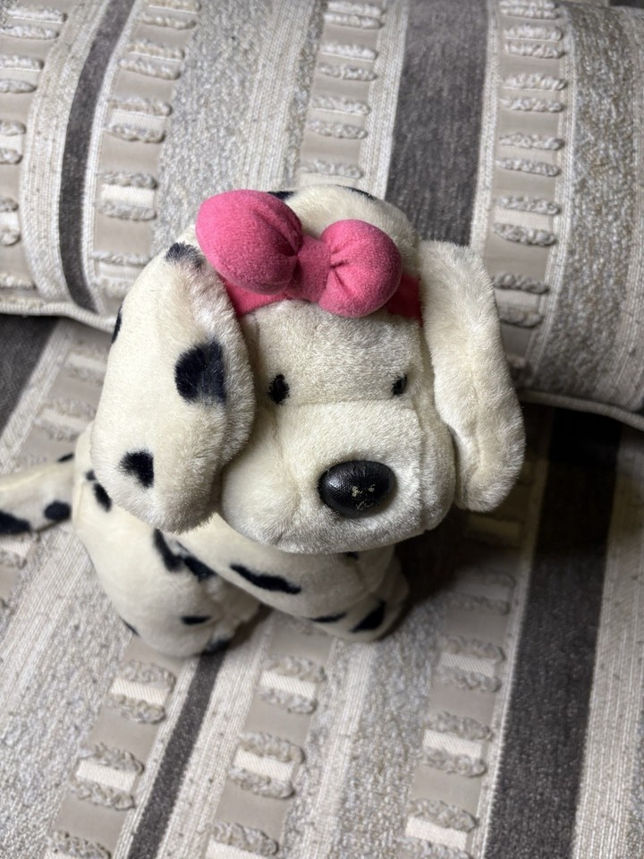 VTG Sanrio Spottie Dottie Dalmatian Dog Pink Bow 10" Tall With Tags | eBay