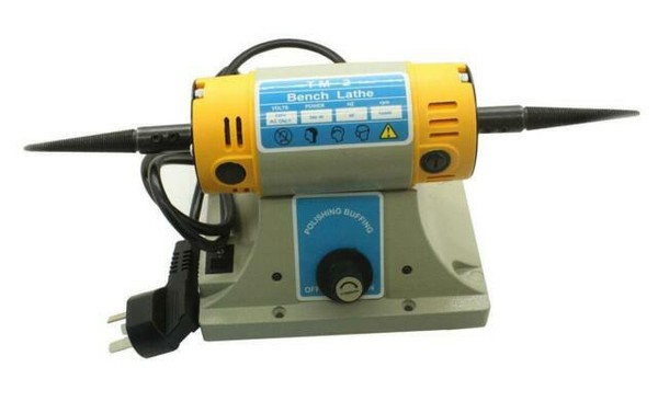 TM-2 Gem Bench Lathe Polisher Jewelry Rock Polishing Buffer Machine ...