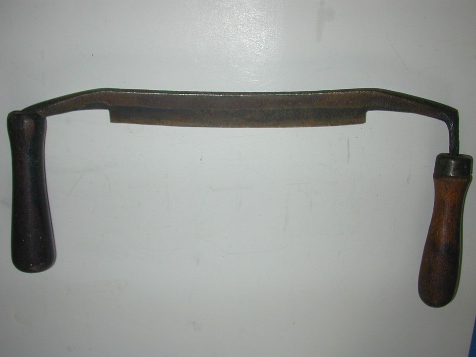 Antique 7" Draw Knife woodworking, wood shaver, tree bark remover ...