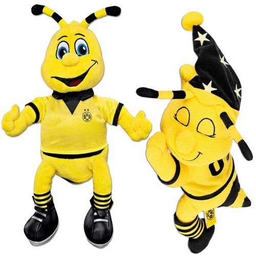 BVB Plüschtier Emma Plüschfigur Biene Maskottchen mittel schlafend ...