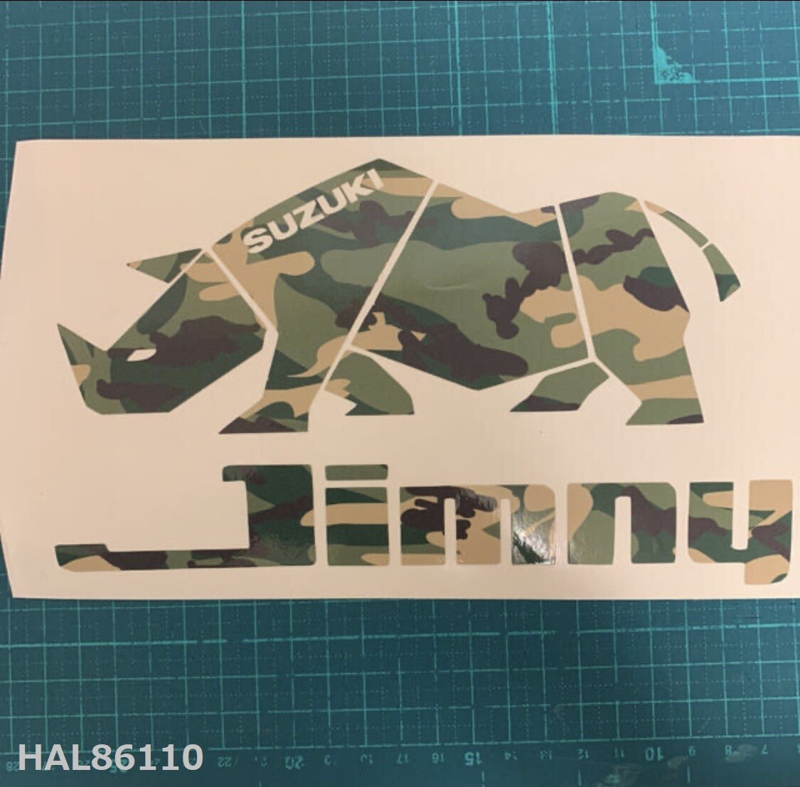 SUZUKI Jimny Sticker Decal Rhinoceros Logo Design Spare Tire 3 types ...