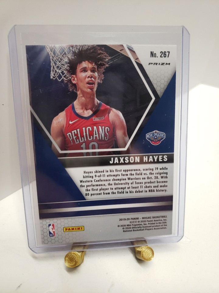 2019-20 Mosaic Jaxson Hayes NBA Debut Silver Prizm Rookie Card RC No ...