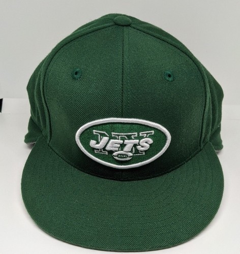 New York Jets NFL Reebok Fitted Cap Hat Size 7 1/2 Wool Flap Team ...