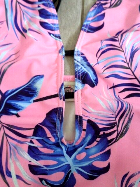 Koala Bay Pink Foliage One Piece Swimsuit Swimming Costume M | eBay