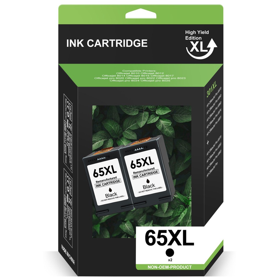 65 XL Ink Cartridges for HP 65XL Deskjet 2600 2655 2652 ENVY 5052 5000 ...