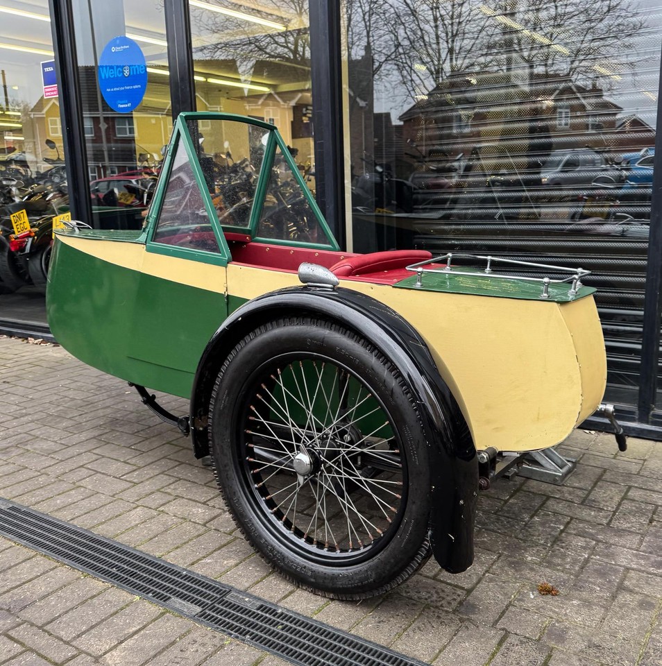 c.1936 SWALLOW LAUNCH SIDECAR / CHAIR / OUTFIT * BSA TRIUMPH NORTON AJS ...