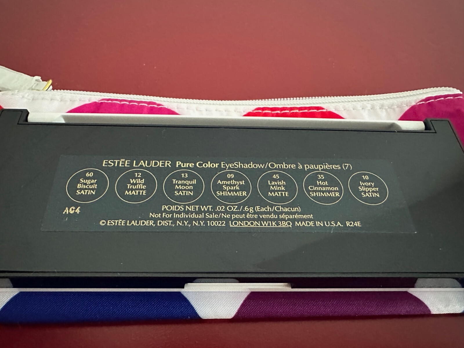 ESTEE LAUDER Lisa Perry Pure Color Eye Shadow Palette 7 color W/ brush ...