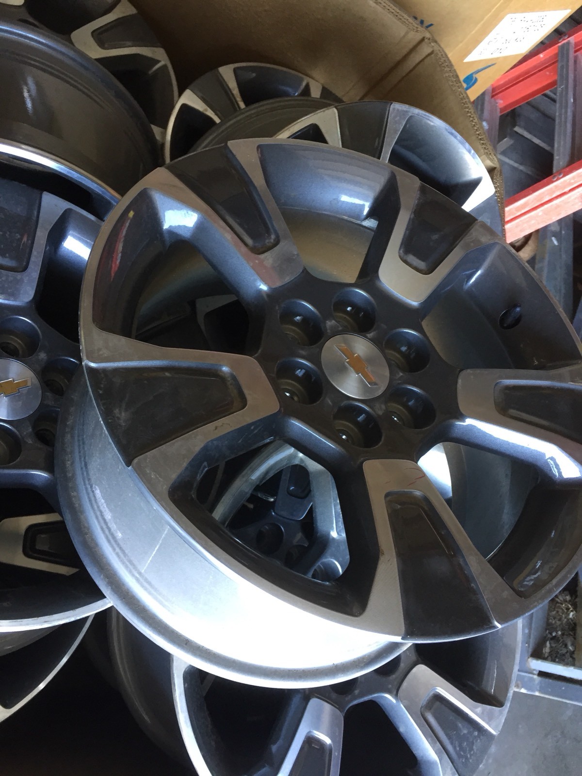 Chevrolet Pickup 17"x 8" Factory 6 Lug OEM Aluminum Wheel Rim, Chevy ...
