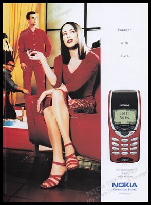 Nokia 8200 Series 2000s Print Advertisement Ad 2000 Legs In Style | eBay