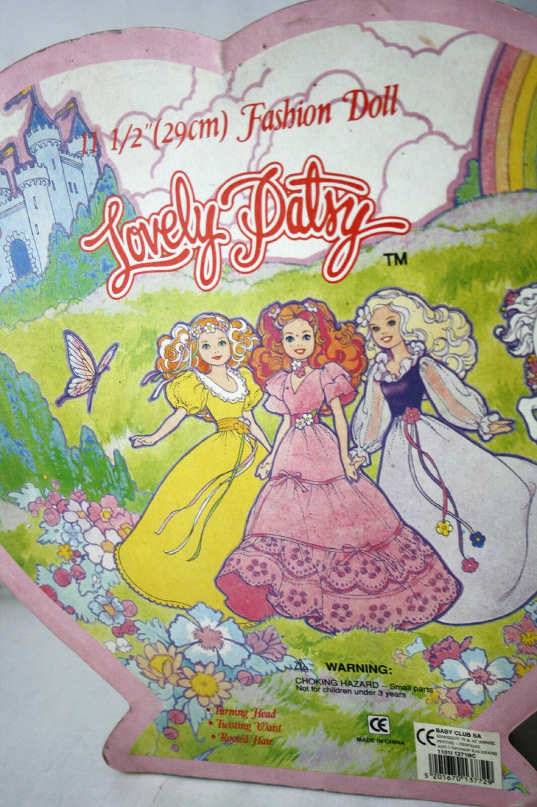 RARE VINTAGE 90'S LOVELY PATSY UNICORN FLOWER PRINCESS DOLL CHINA NEW ...