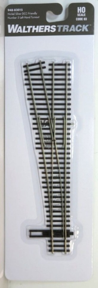 Walthers 948-83015 HO Code 83 Nickel Silver DCC Friendly Left Hand ...