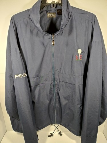 PING Collection Golf Light Rain Wind Jacket Full Zip Men's XL Navy Blue ...
