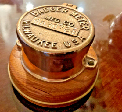 Vtg Brass Badger Water Meter MFG Co 6836788 Milwaukee USA | eBay