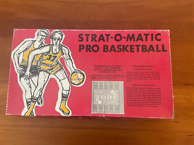 Vintage 1973/1974 Strat-O-Matic Pro Basketball Game + 5 Teams SOME ...