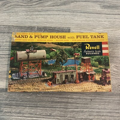 HO SCALE REVELL SAND & PUMP HOUSE WITH FUEL TANK P/N T-9029 PRE-OWNED ...