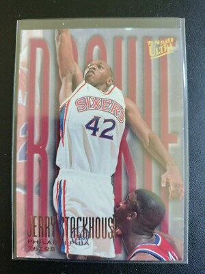 1995-96 Fleer Ultra Jerry Stackhouse Rookie Card RC #289 Philadelphia ...