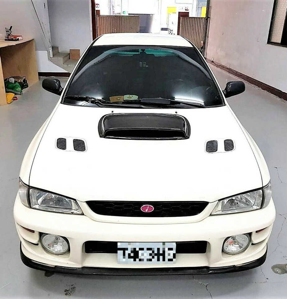 Real Carbon Fiber Hood Scoop Intake Vent Bonnet For Subaru WRX STI GC8 ...