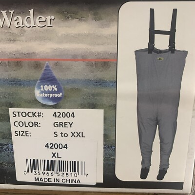 Proline Men's Breathable Wader Carrington XL Stockingfoot Grey #42004 ...