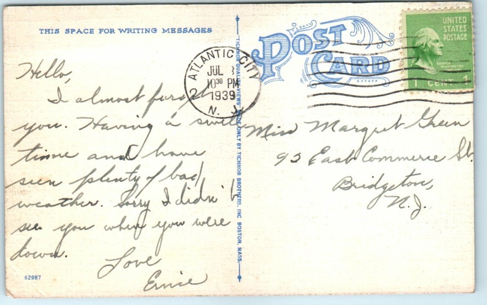 Postcard - Wreck of the Sindia, by Moonlight, Ocean City, New Jersey | eBay