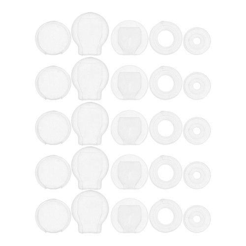 50 Pcs Ear Clip Pain-proof Pad on Earring Pads Transparent Cushion ...