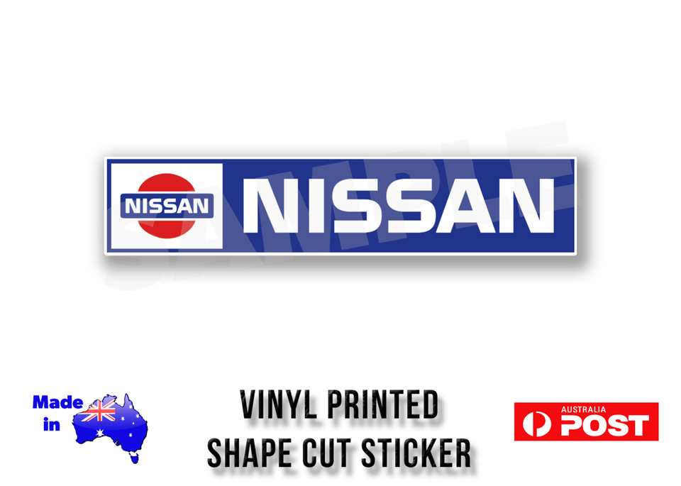 Nissan Vinyl Print 185mm wide Sticker Decal FREE POST! | eBay
