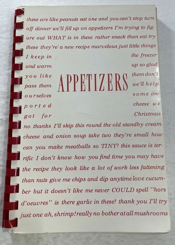 VTG APPETIZER Soup COOKBOOK D'Oeuvres Chaffing Dish canape party ...