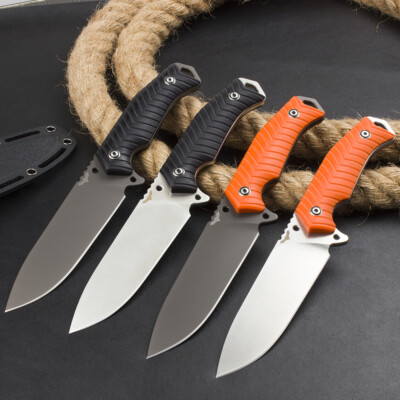 10''New CNC DC53 Steel 5MM Blade G10 Handle Survival Hunting Tactics ...