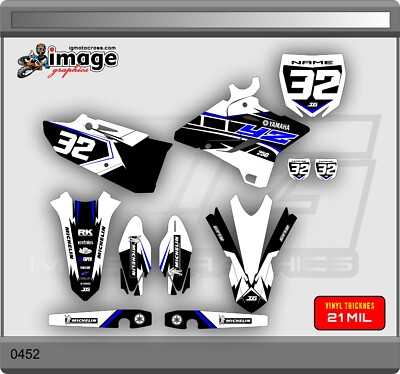 Yamaha YZ 125 250 YZ125X YZ 250X2015-2021 GRAPHICS STICKER KIT DECALS ...