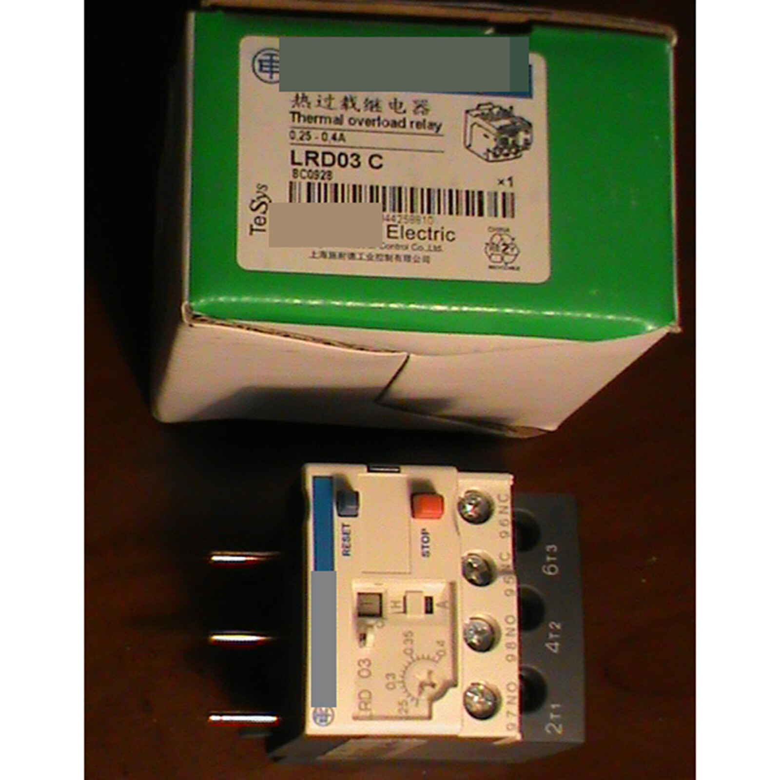 SND LRD03C Thermal Overload Relay LRD03C 0.25-0.4a Spot Stock for sale ...