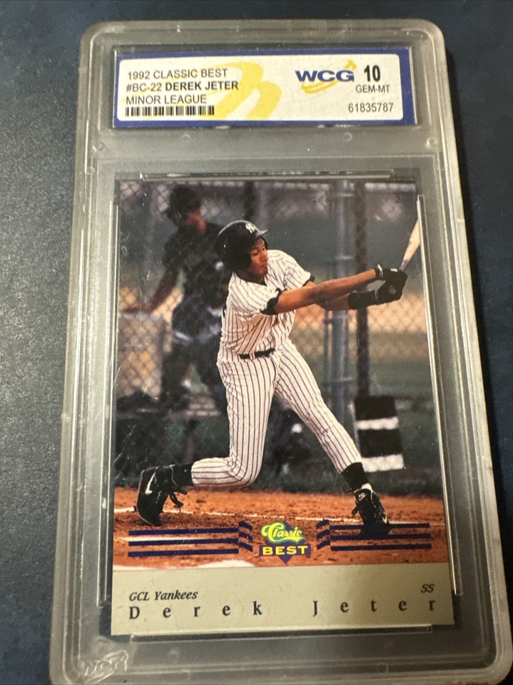 Derek Jeter WCG graded 10 rookie card | eBay