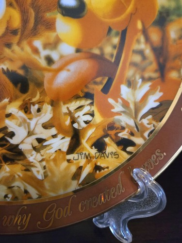 Danbury Mint Dear Diary Series "God Created Leaves" Garfield ...